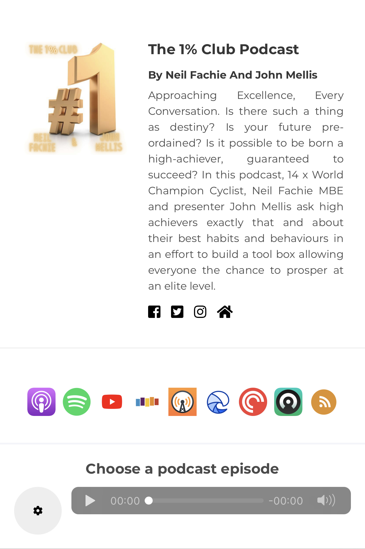 The 1% Club Podcast – Episodes 1, 2 and 3 – OUT NOW! – The 1% Club Podcast